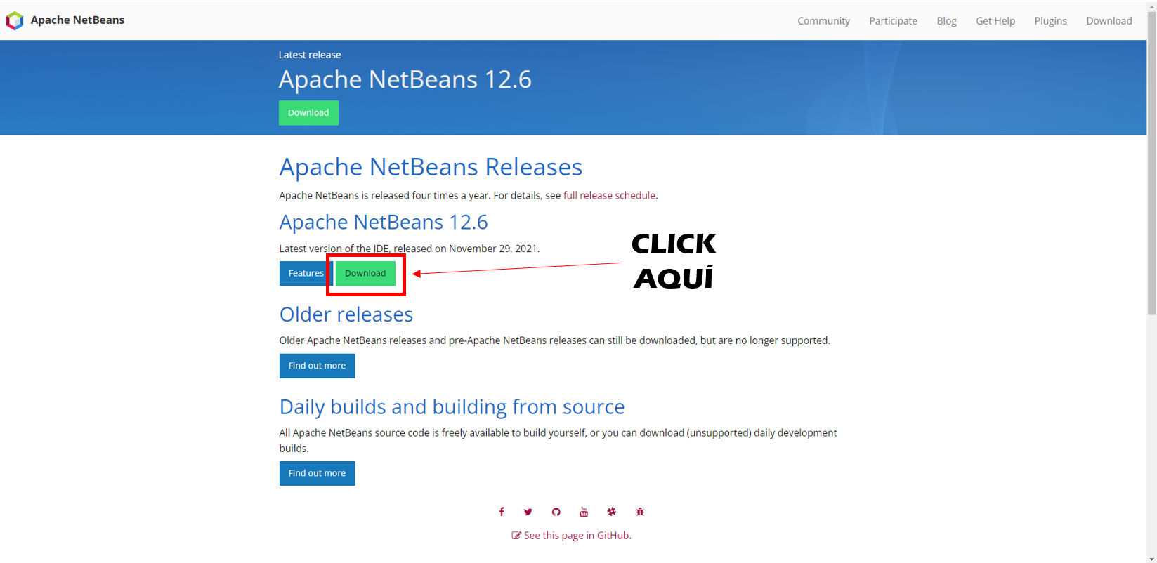 1.2 Descarga e Instalación de IDE NetBeans